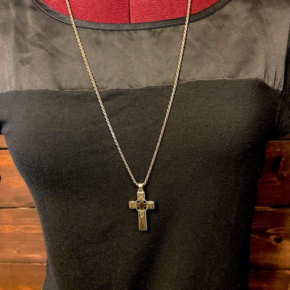 James Avery | Jewelry | Rare Retired James Avery Sterling Acts Cross ...